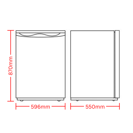 Artusi AINT119-NF2 135L Full Integrated Bar Fridge - The Appliance Guys