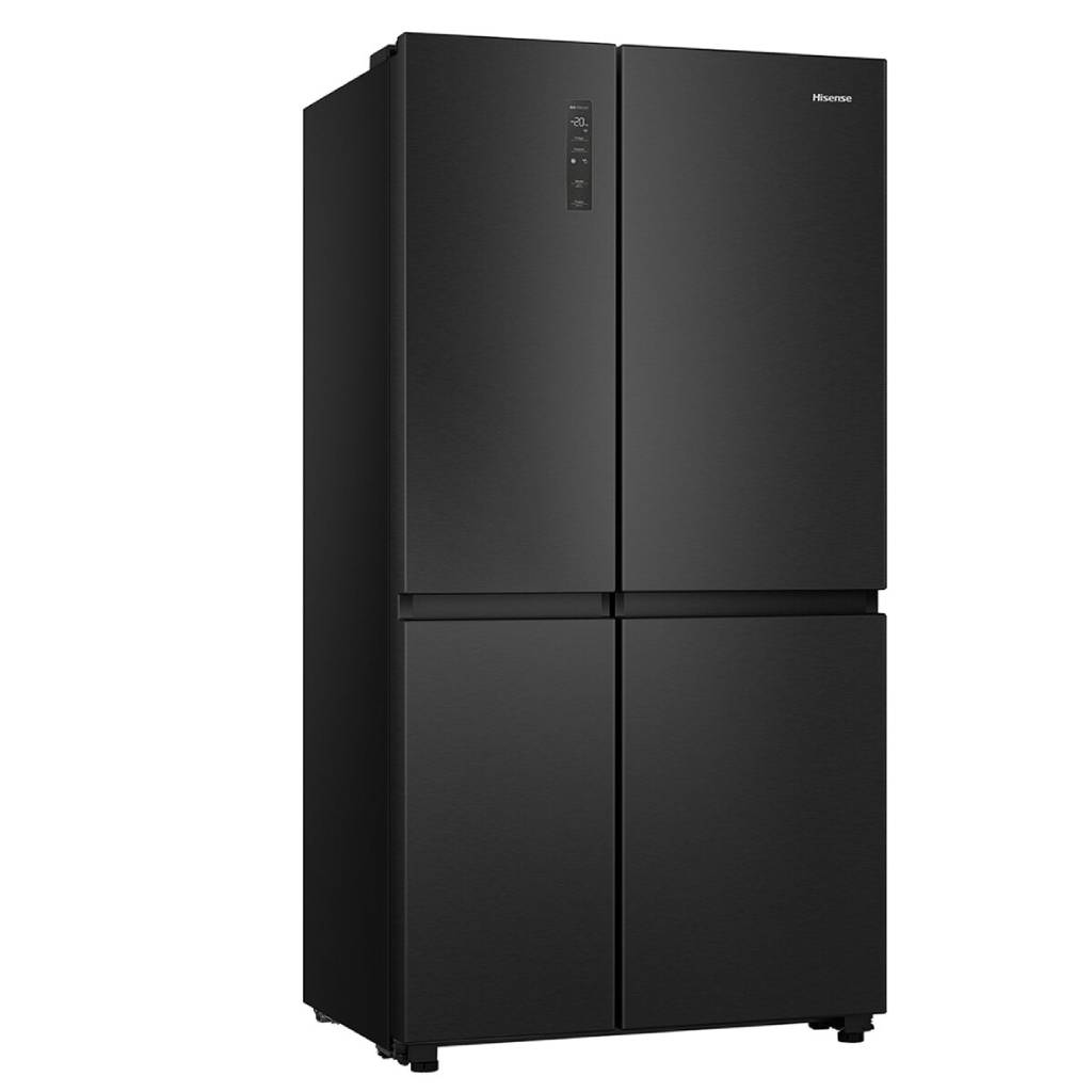 Hisense HRCD483TBW 483L Black Steel French Door Fridge - The Appliance Guys