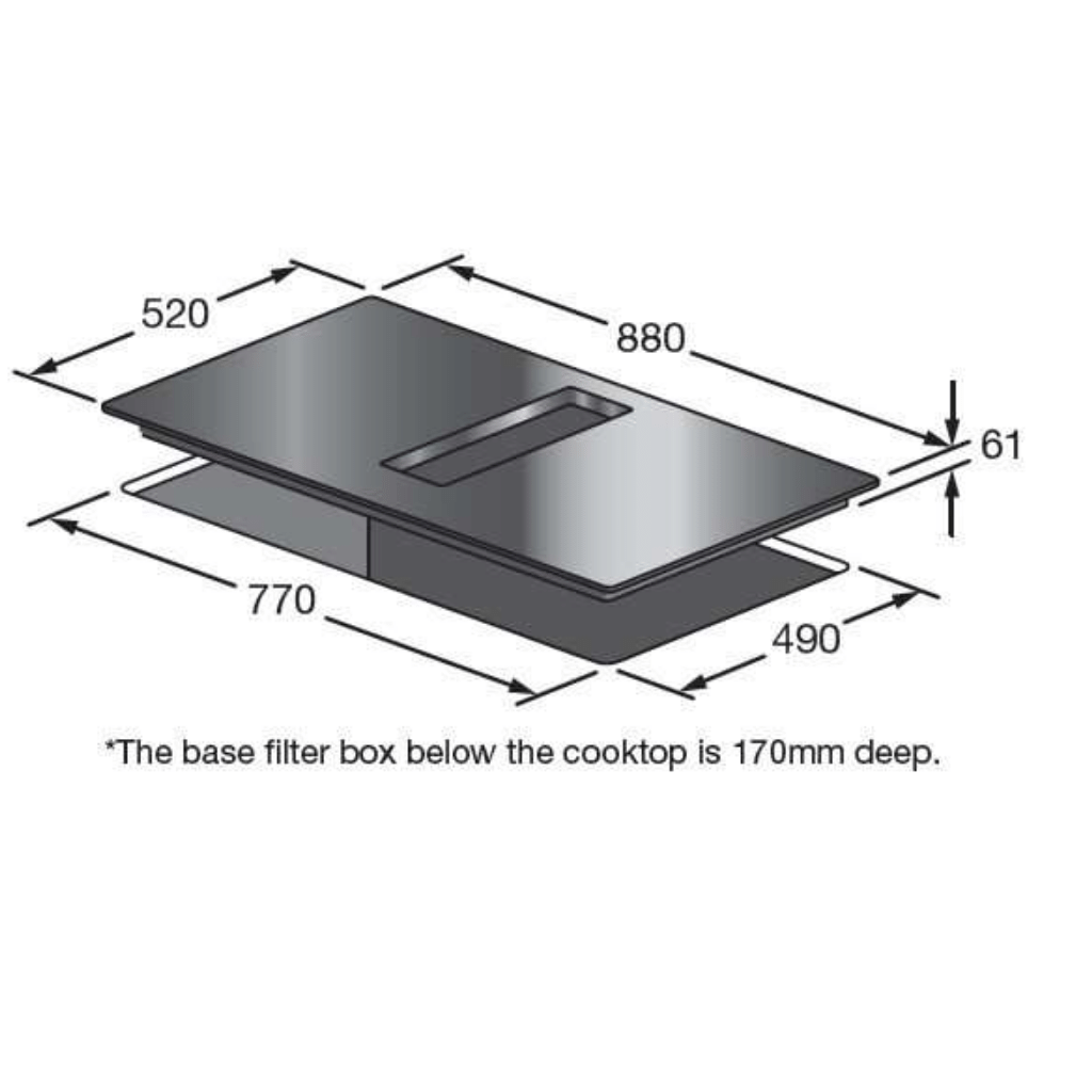 Kleenmaid ICTFX9020EX 90cm Black Induction Cooktop – The Appliance Guys