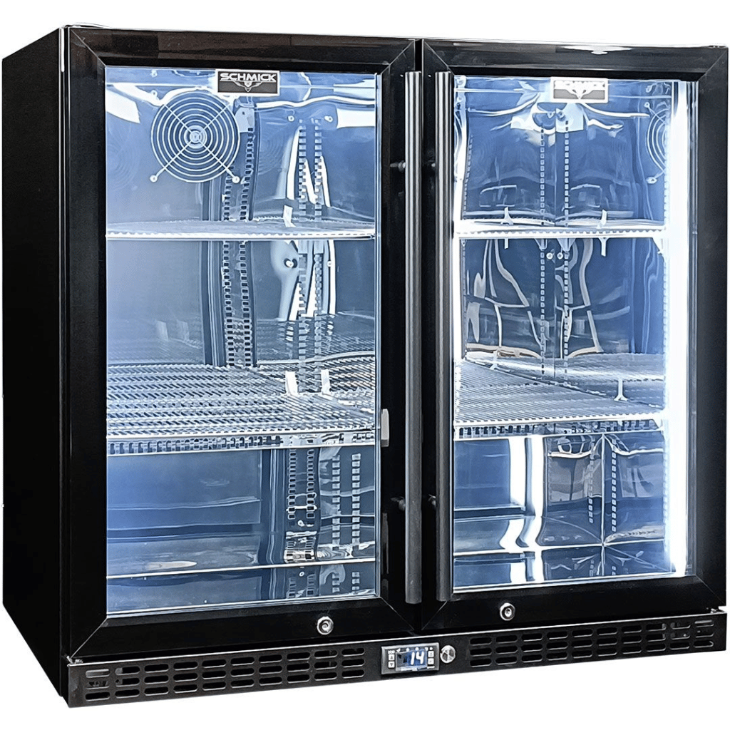 Schmick SK246-B-HD 257L Black Twin Door Bar Fridge – The Appliance Guys
